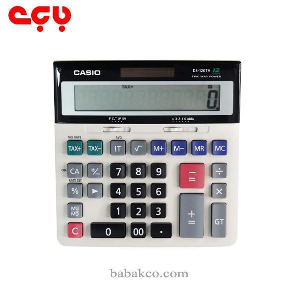 ماشین حساب کاسیو مدل DS-120TV | کتابسرای بابک
